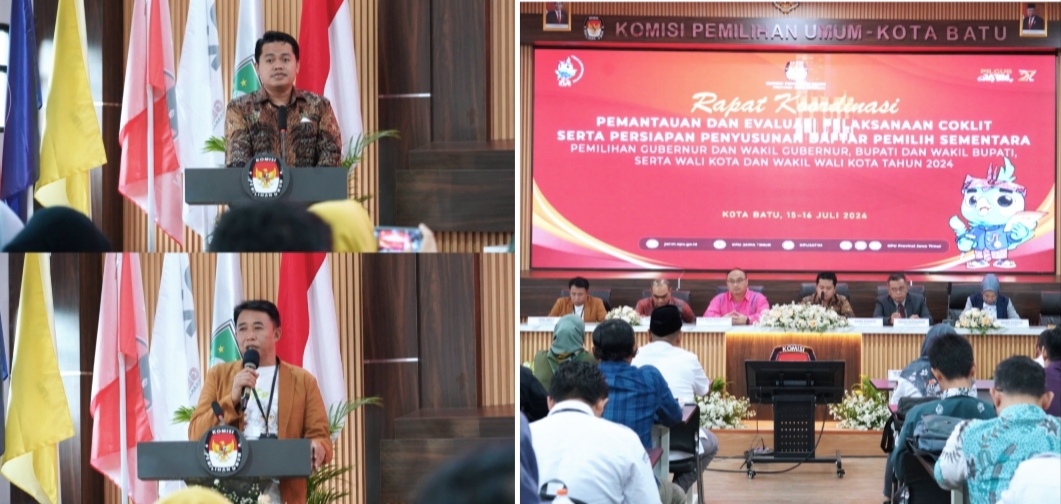 KPU Jatim Gelar Rakor Pemantauan dan Evaluasi Coklit di Kota Batu